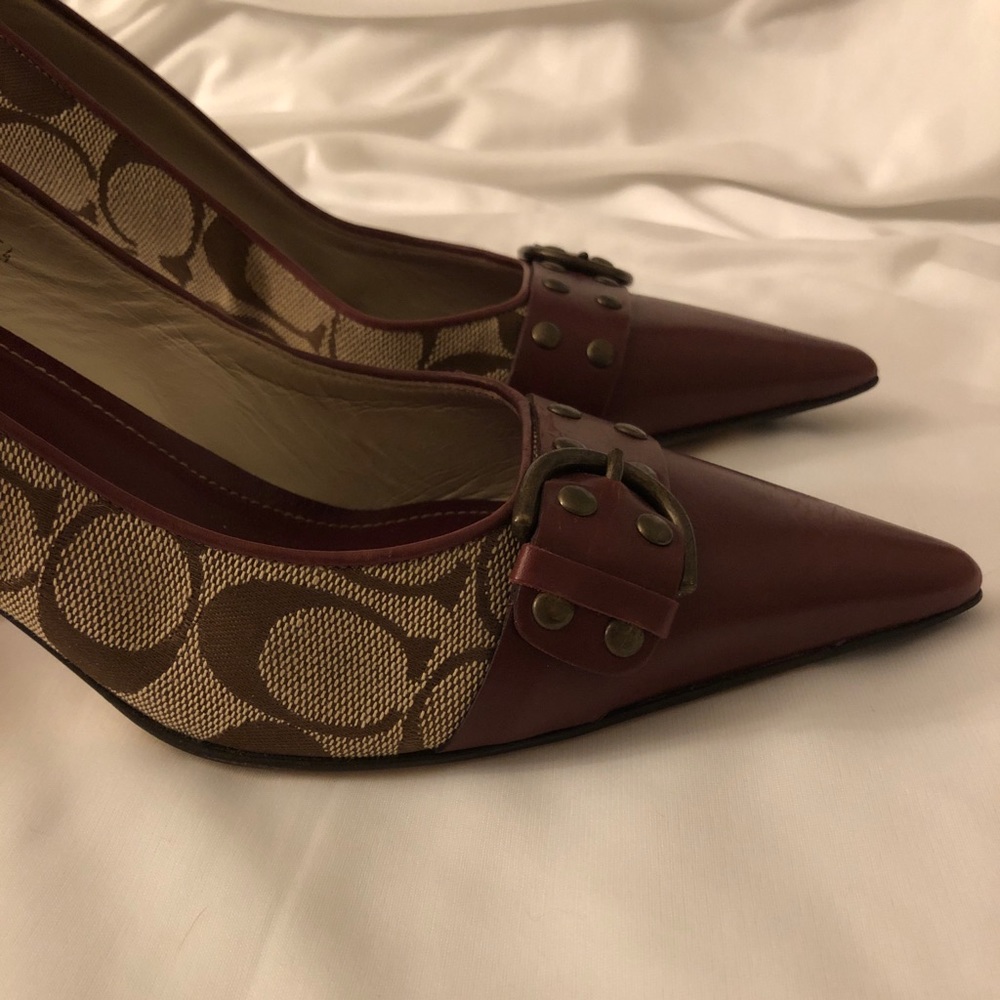 Coach Signature Monogram Tierney Heels Size 10 - Gem